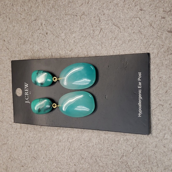 J. Crew | Jewelry | J Crew Green Earrings Nwt | Poshmark